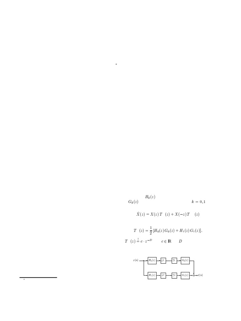 43 On The Design of Near-Perfect-Reconstruction IIR QMF Banks Using FIR Phase-Compensation ...