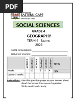 PSW Grade 4 Term 4 Test | PDF | Mosque | Prophets And Messengers In Islam
