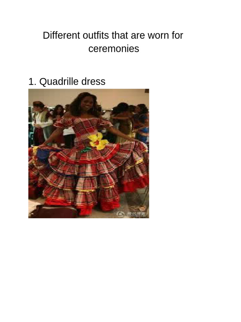 Different Outfits That Are Worn For | PDF