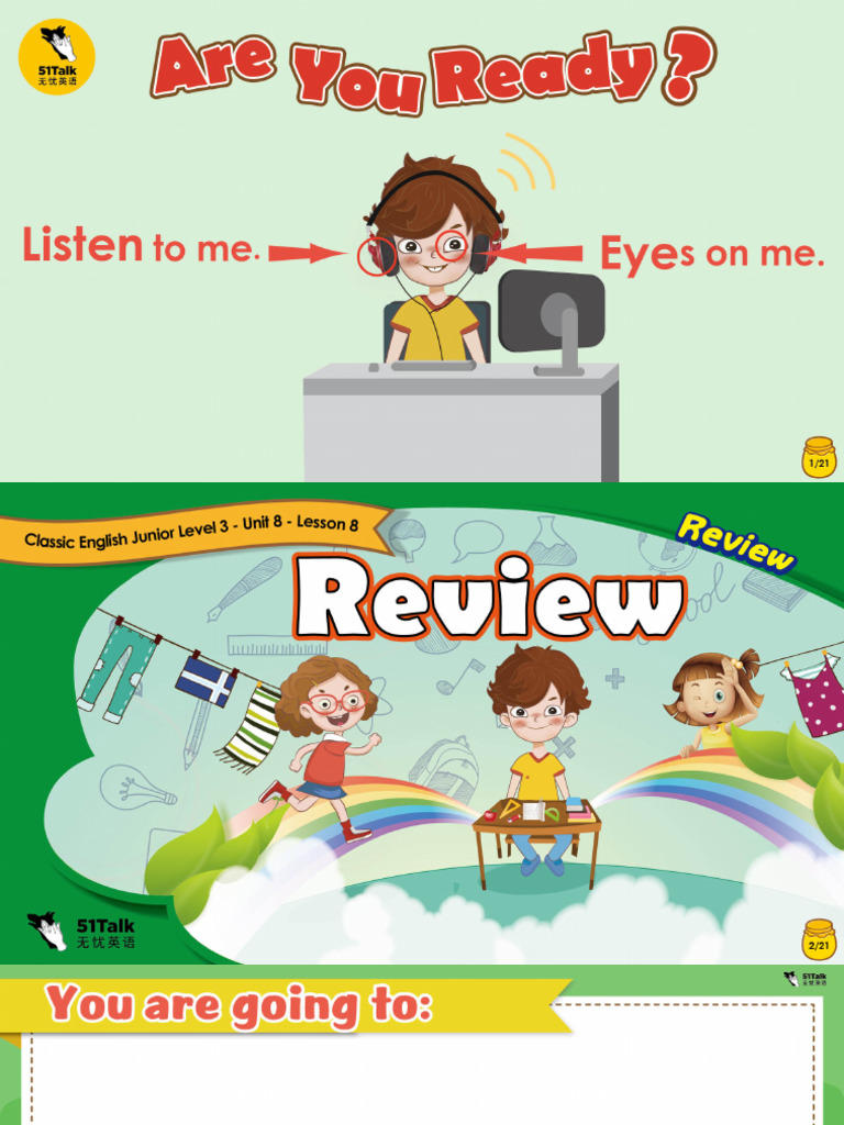 Level 3 - Unit 8 - Lesson 8 - Review | PDF