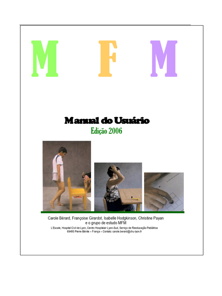 MANUAL MFM Versão Portugues | PDF | Joelho | Pélvis