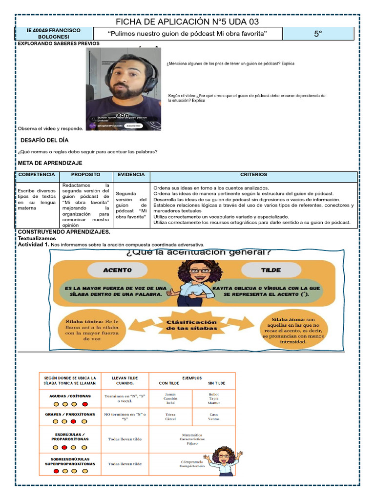 5to Ficha de Aplicación #5 Uda 03 | PDF | Romeo y Julieta | William Shakespeare