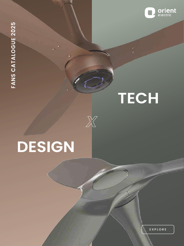 Orient Ceiling Fan Catalogue 2025 | PDF | Color
