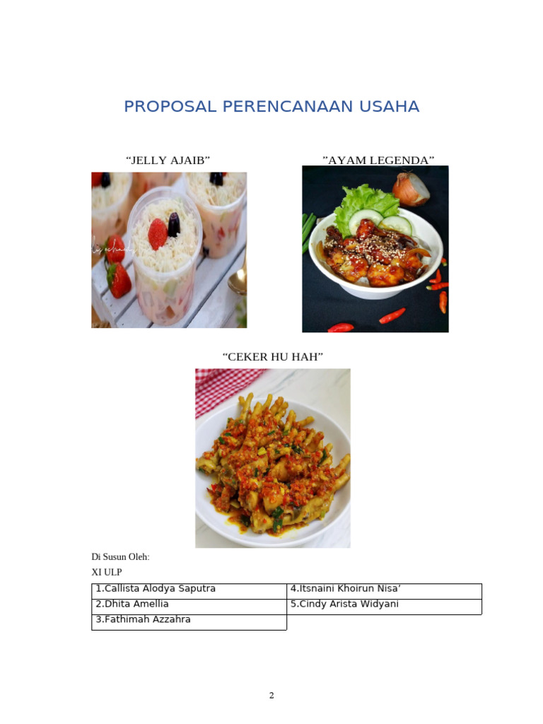 Proposal Kedai Nampol 22 | PDF