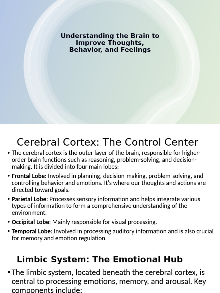 Key Brain Structures in Emotion and Memory | PDF | Memory | Limbic System