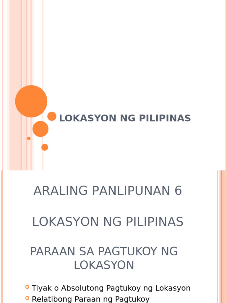 Lokasyon NG Pilipinas | PDF