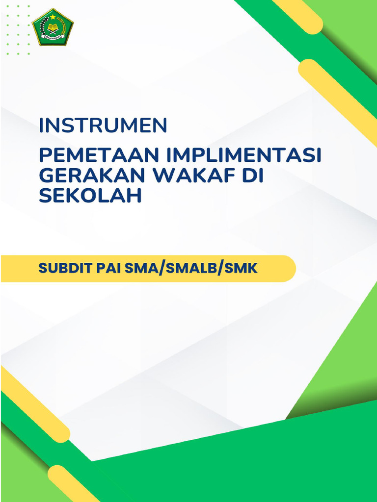 Instrumen Pemetaan Implementasi Wakaf Di Sekolah (FIX) | PDF