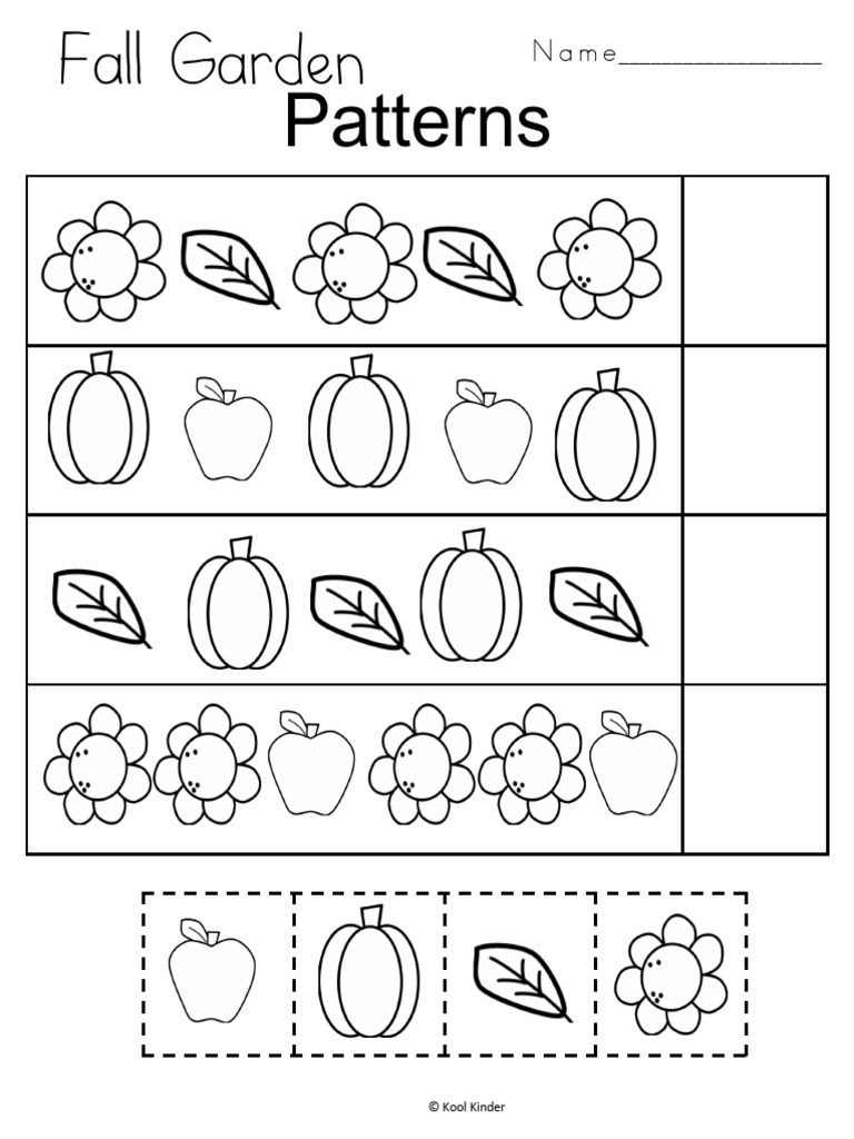 Fall Patterns Cut Paste | PDF