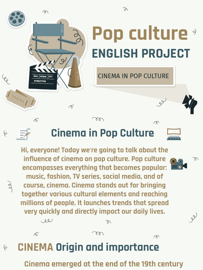 Cinema's Impact on Pop Culture Trends | PDF