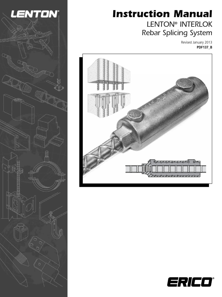 LENTON® INTERLOK Rebar Splicing Guide | PDF | Materials | Building ...