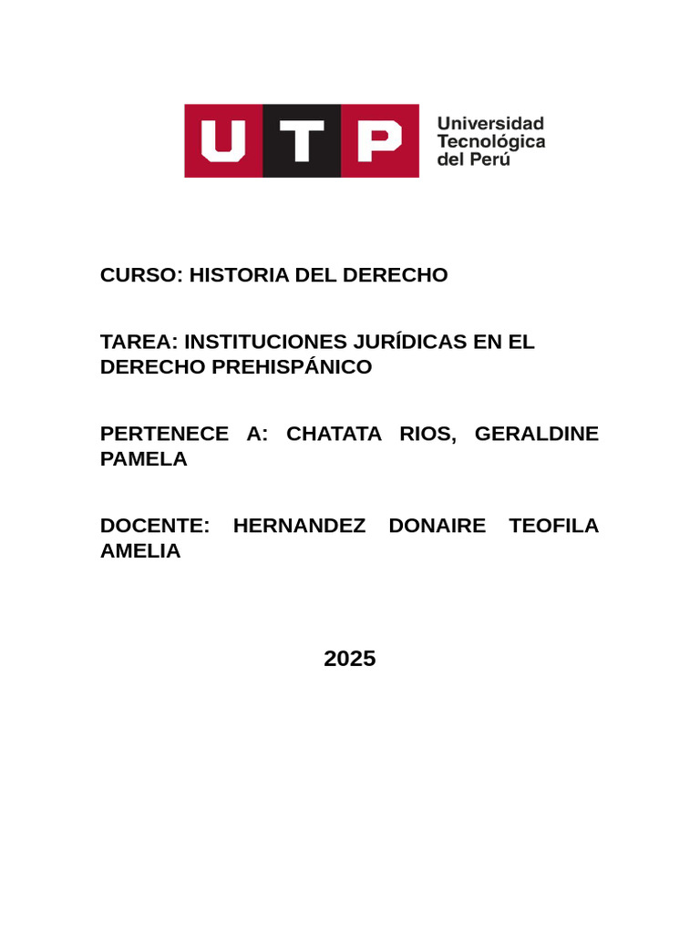 Historia Derecho Instituciones Juridicas | PDF | Imperio Inca | Institución