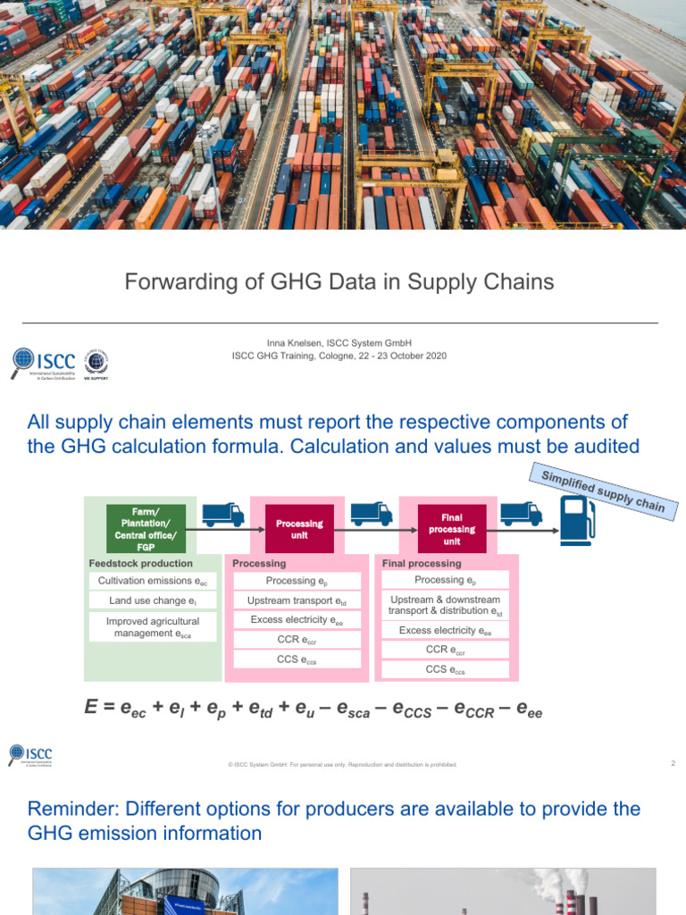 1.2 Forwarding of GHG Data in Supply Chains | PDF | Biodiesel | Biofuel