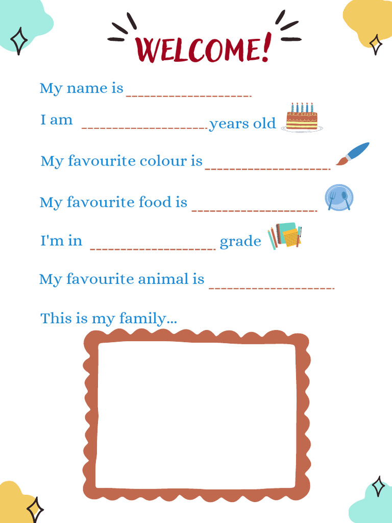 All About Me Worksheet | PDF