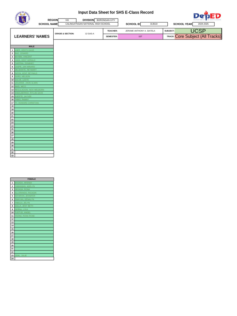 Jas 12a Shs e Class Record Intro To Philo Finals Philo g12 | PDF