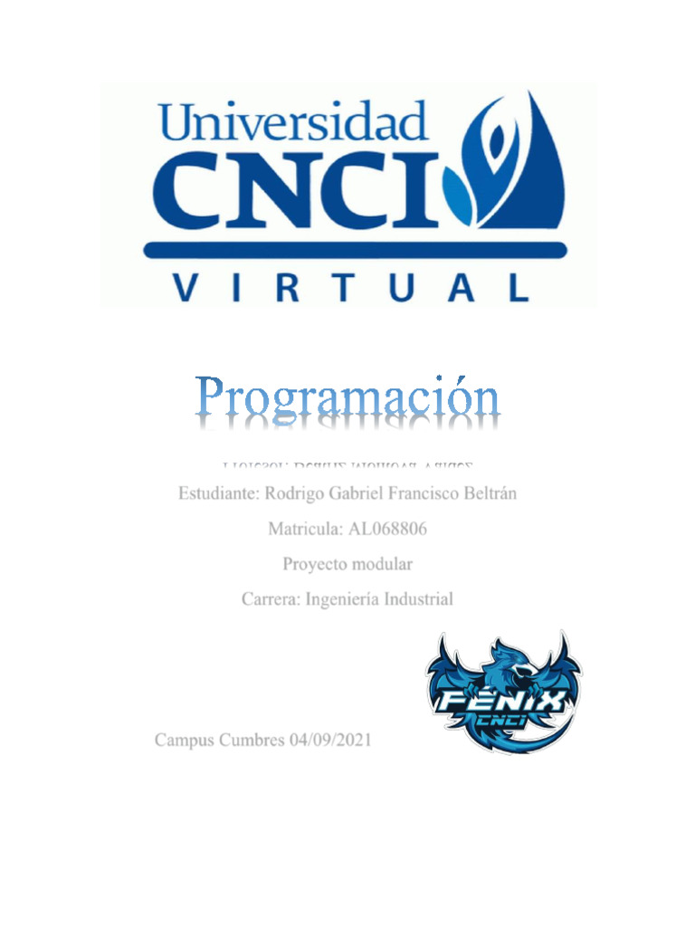 Actividad Modular Pdf C Programación De Computadoras