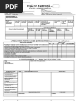 Fişa de Observare A Lecţiei | PDF