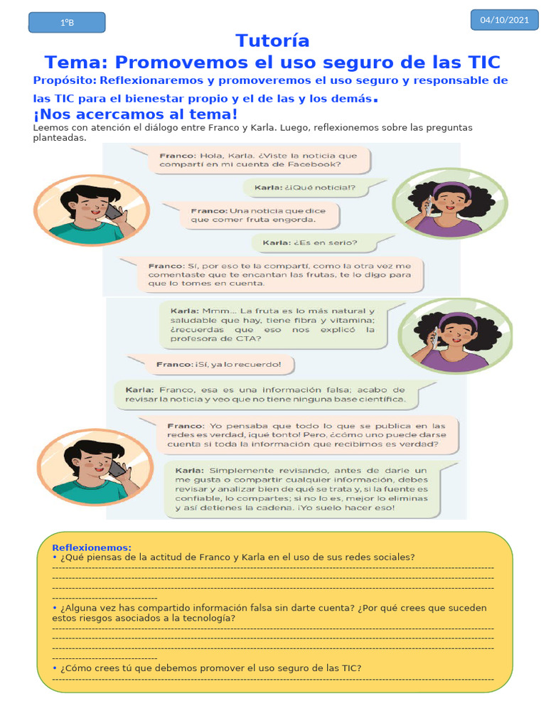 Act3 Exp7 Tutoria | PDF | Tecnología de información y comunicaciones | Cognición