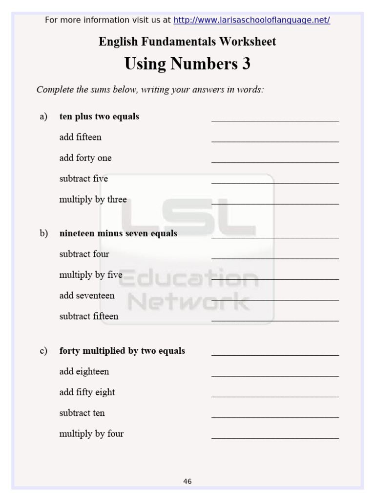 Big Grammar Worksheets - 101 Worksheets-46 | PDF