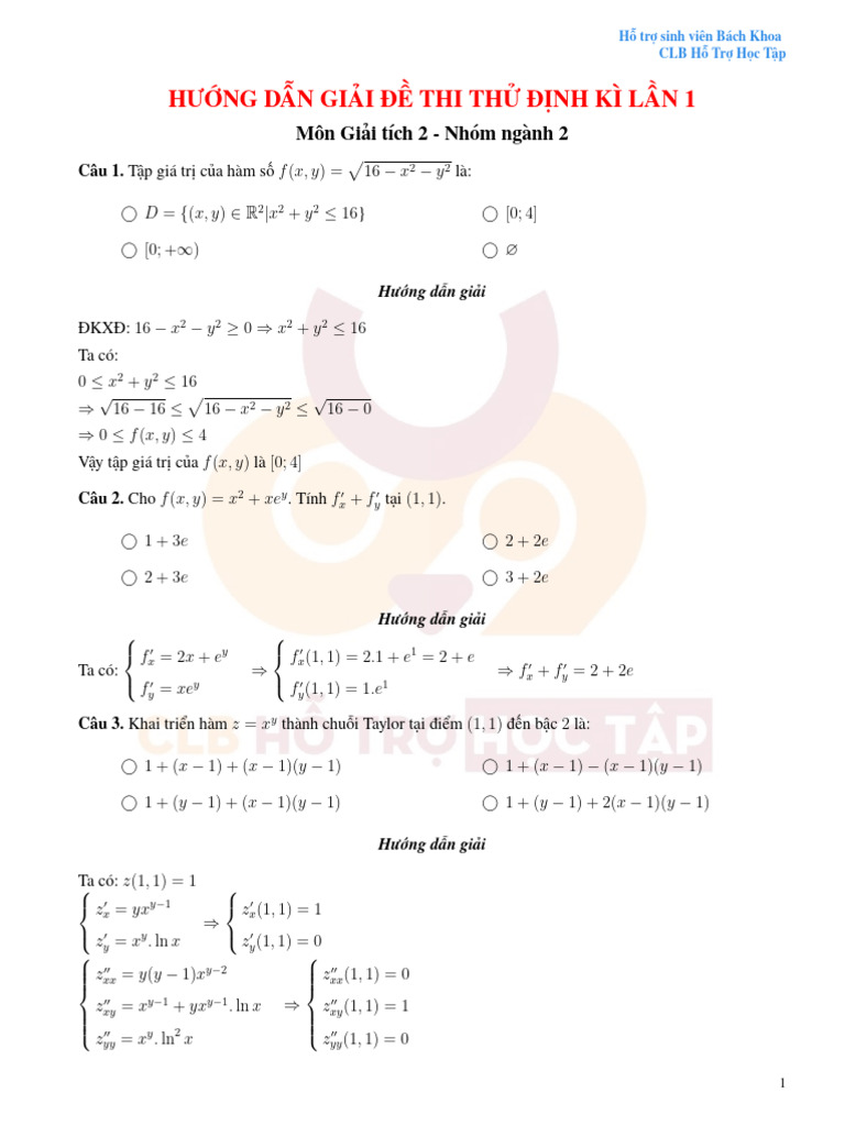 Đáp Án Form Thi Thử Giữa Kì Lần 1 NN2 | PDF