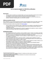 ISCC EU Certification Material List | PDF