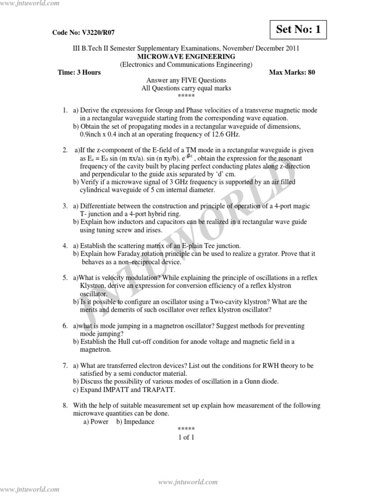 Microwave Engineering | PDF | Waveguide | Microwave