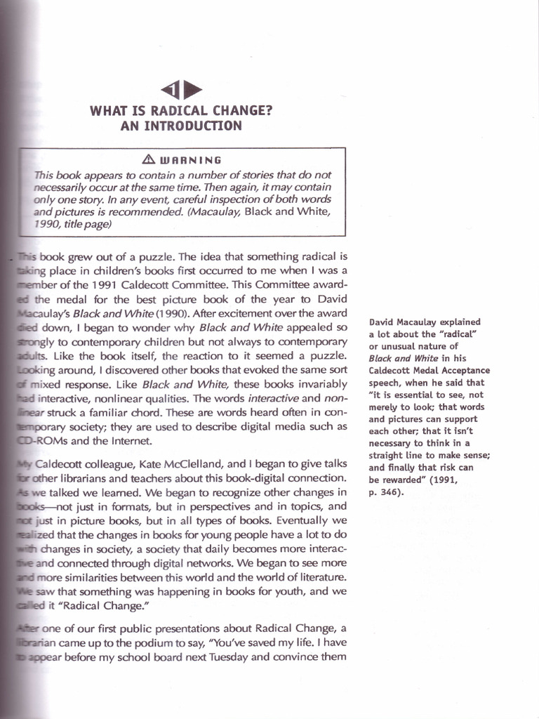 Bb. Radical Change - Pgs | PDF