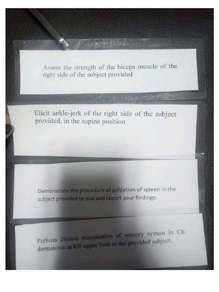 Physiology Clinical Examination Practical | PDF