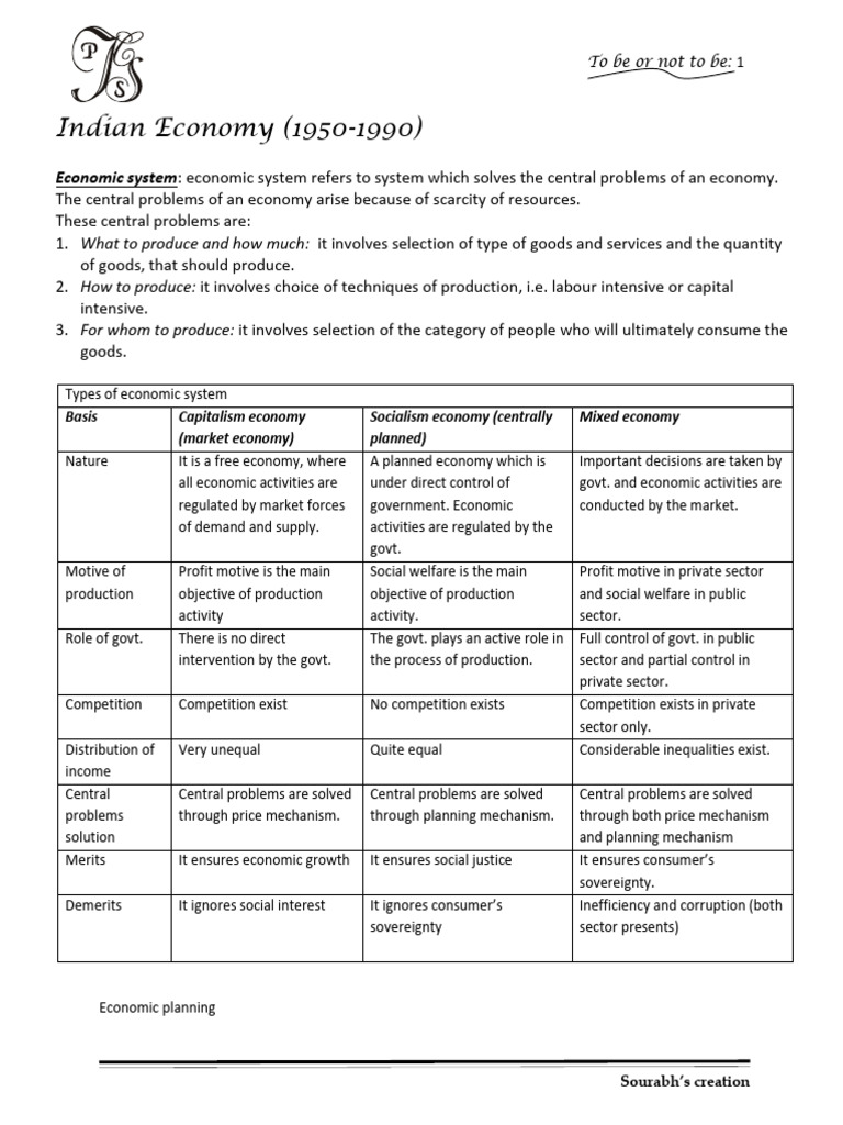 Indian Economy (1950-1990) | PDF | Green Revolution | Agriculture