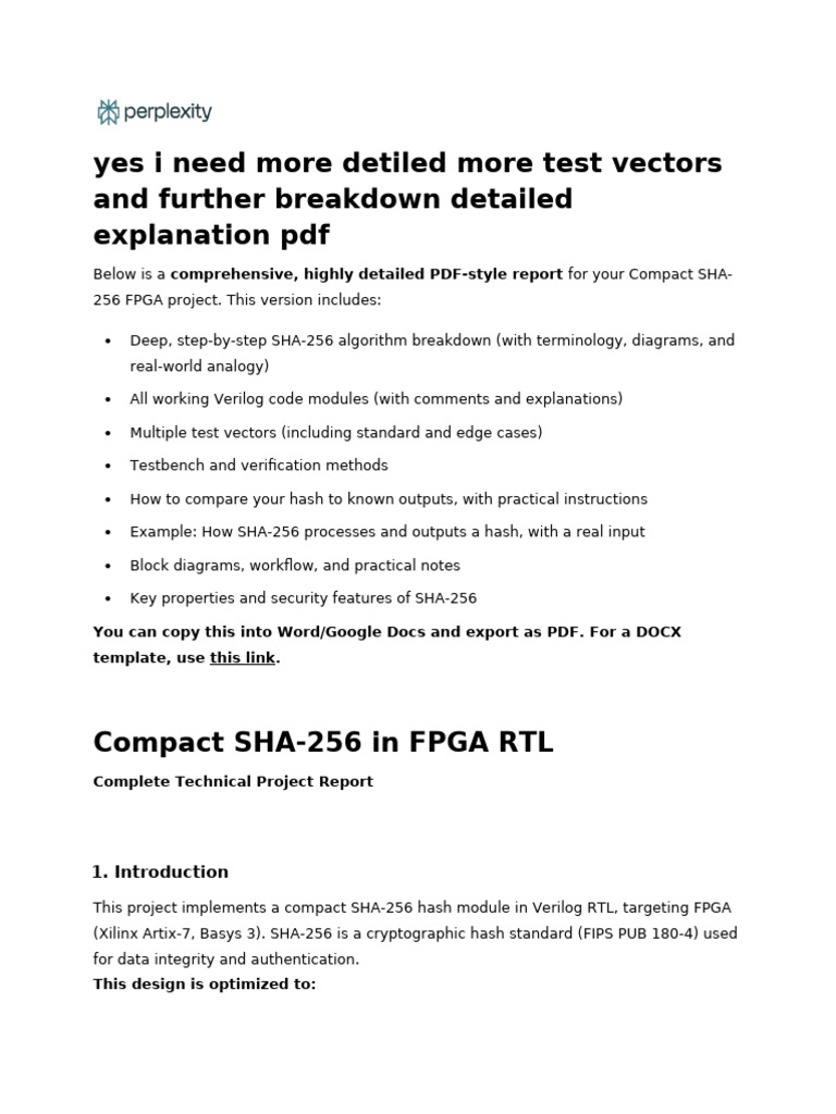 Yes I Need More Detiled More Test Vectors and Furt | PDF | Cryptography ...