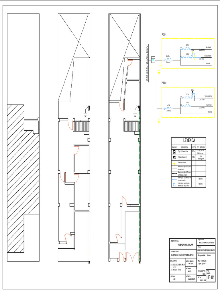 Plano de Acometida-Modelo2 | PDF | Ingenieria Eléctrica | Cableado eléctrico
