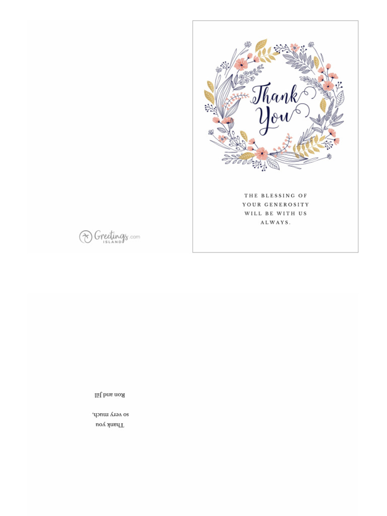 Thank You Card | PDF