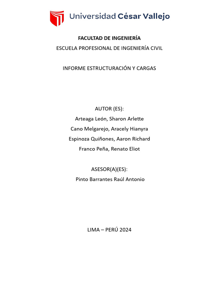 Informe Estructuras 12 02 | PDF