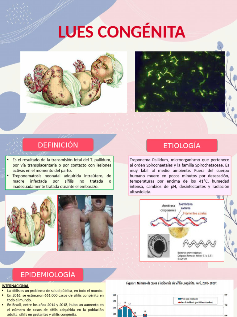 LUES CONGÉNITA Primera Parte | PDF | Infección transmitida sexualmente ...