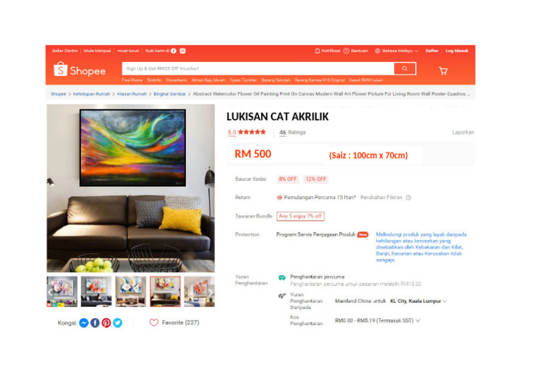 Iklan Produk - Cat Akrilik (D) | PDF