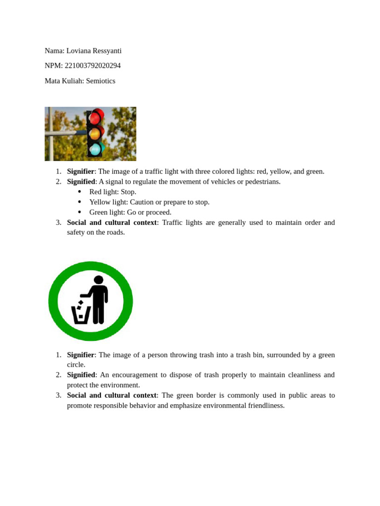TASK 1 Semiotics | PDF