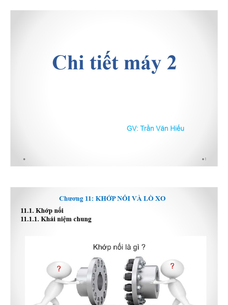 Ctm - Chuong 11 - Khớp Nối Và Lò Xo | PDF