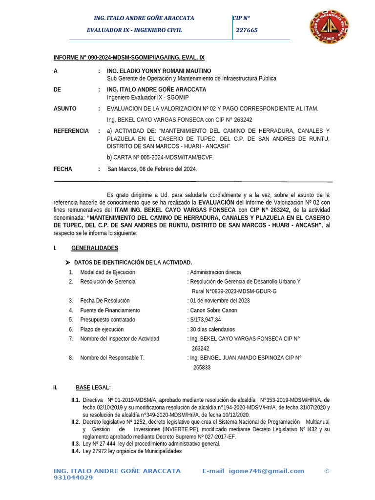 090 - Aprobacion - Valo 02 - Tupec - Itam - Bekel Vargas | PDF | Gobierno | Gobernancia