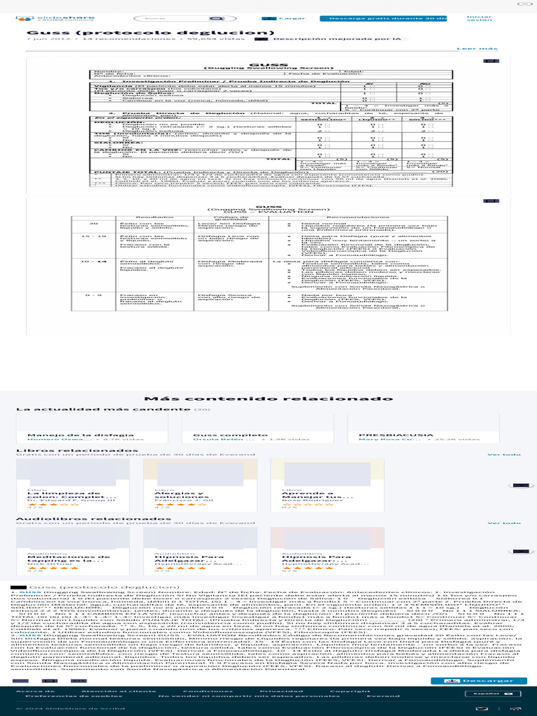 Guss (Protocolo Deglucion) PDF | PDF | Medicina CLINICA