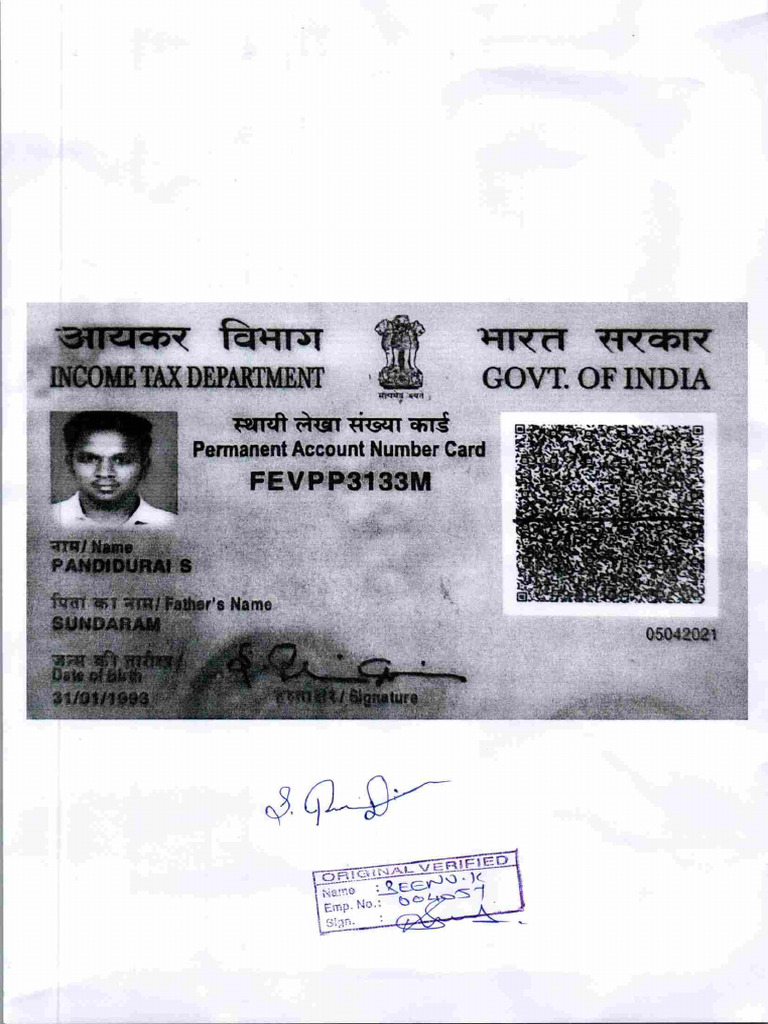 PAN CARD (1) | PDF
