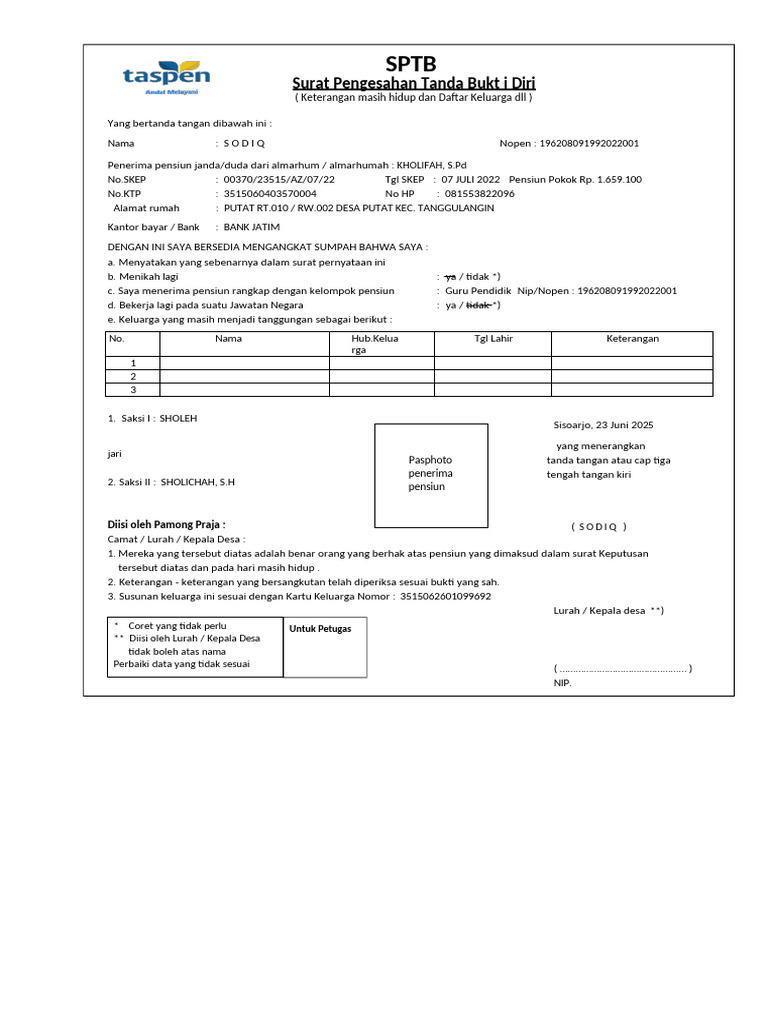 Form SPTB 2025 | PDF