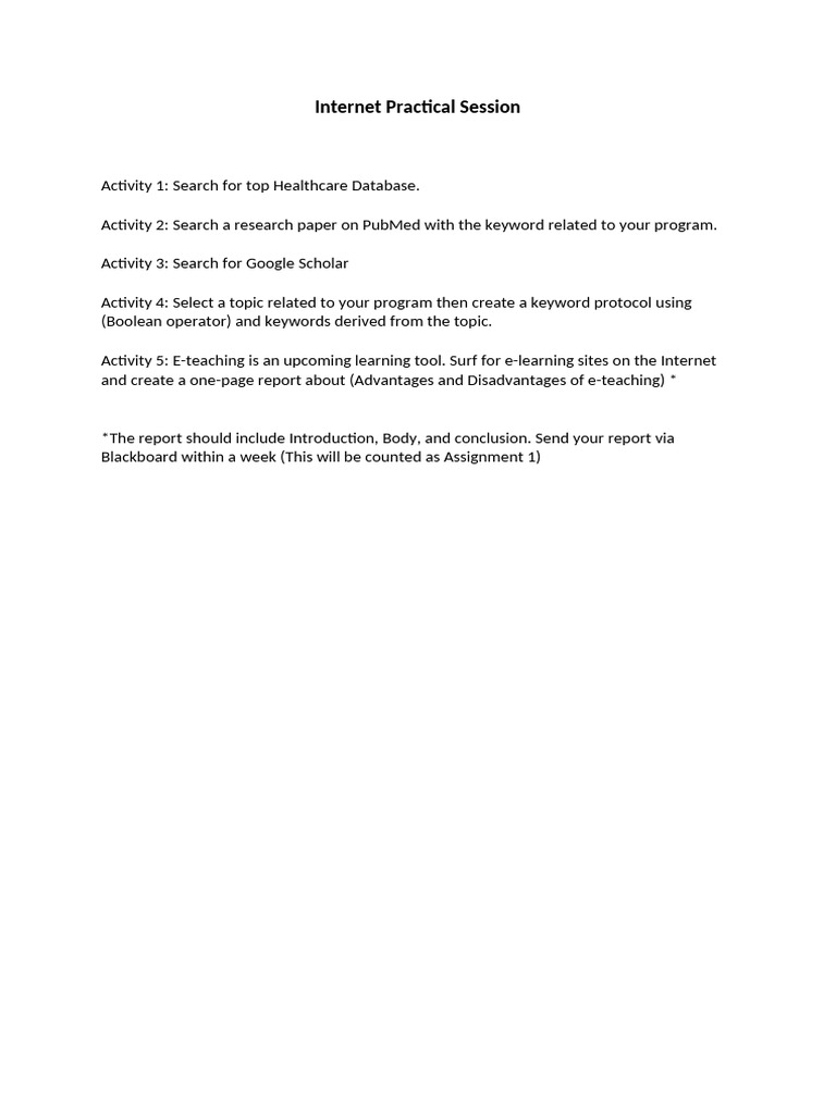 Lab 2 Activity (The Internet) | PDF