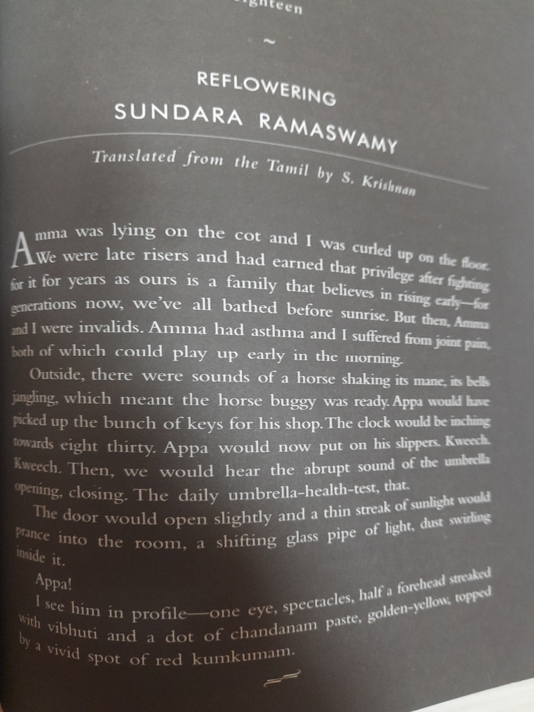 Reflowering by Sundara Ramaswamy | PDF