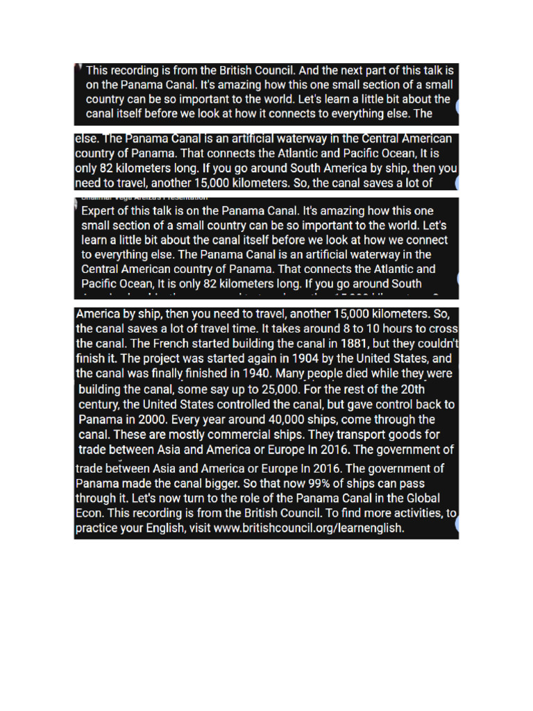 The Canal of Panama ENG | PDF