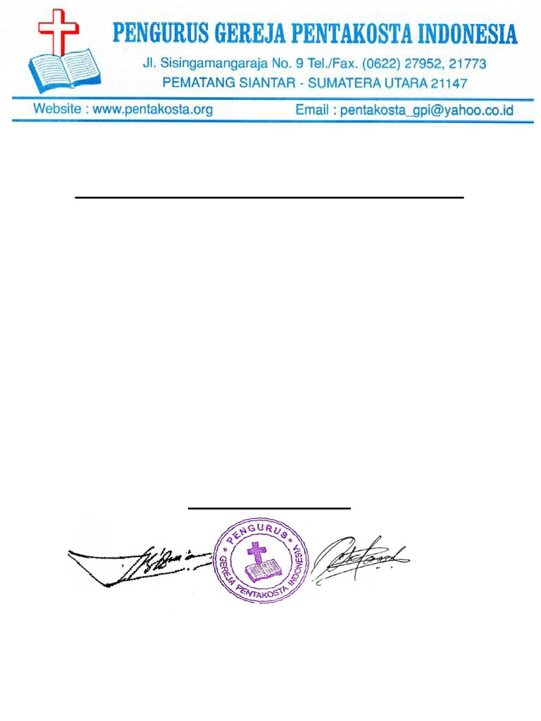 Surat Keputusan Rakernas Gpi | PDF