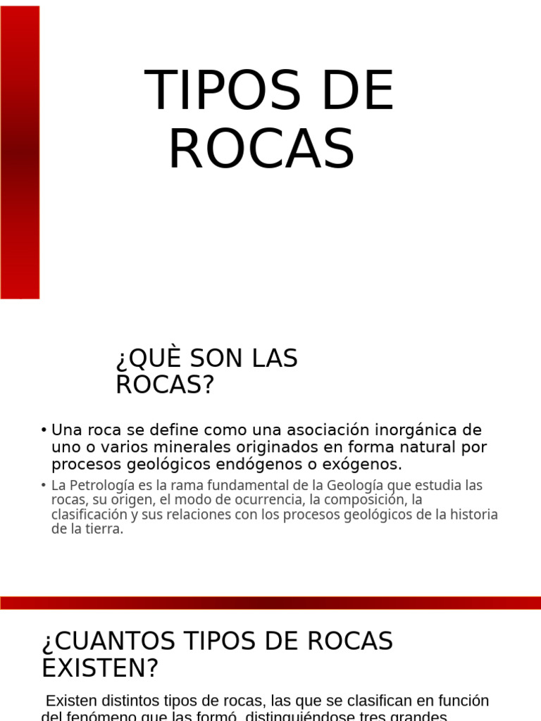 Tipos de Rocas .. | PDF | Roca (geología) | Roca ígnea