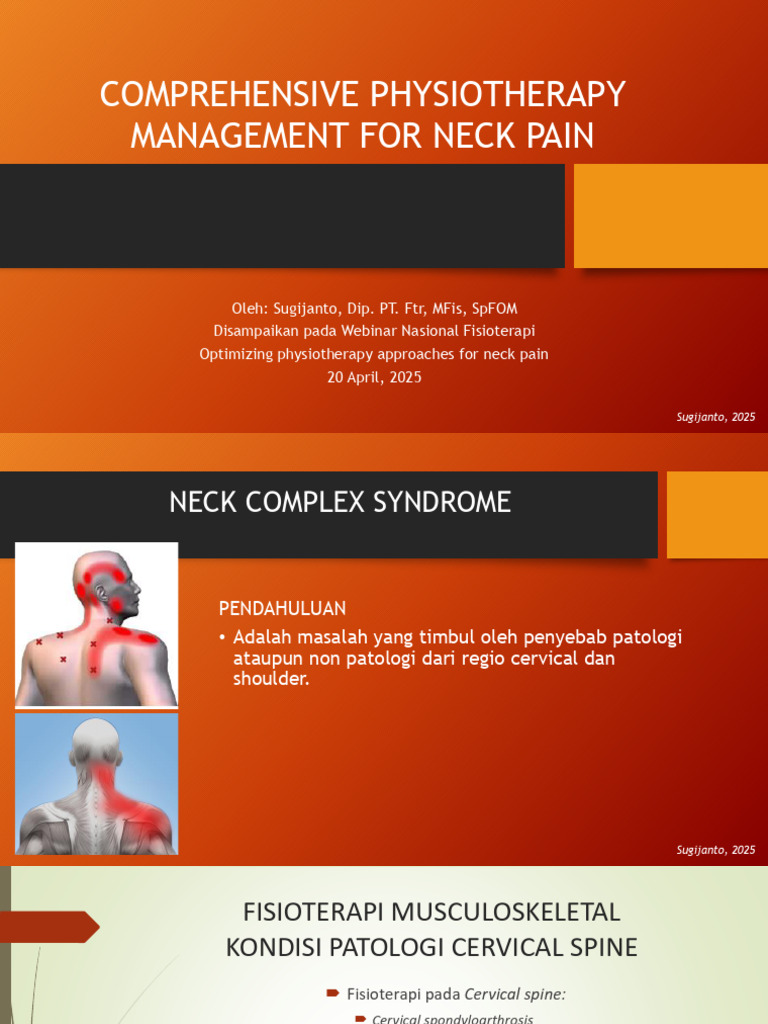 Fisioterapi Cervical Neck Pain, Webinar April 2025 | PDF