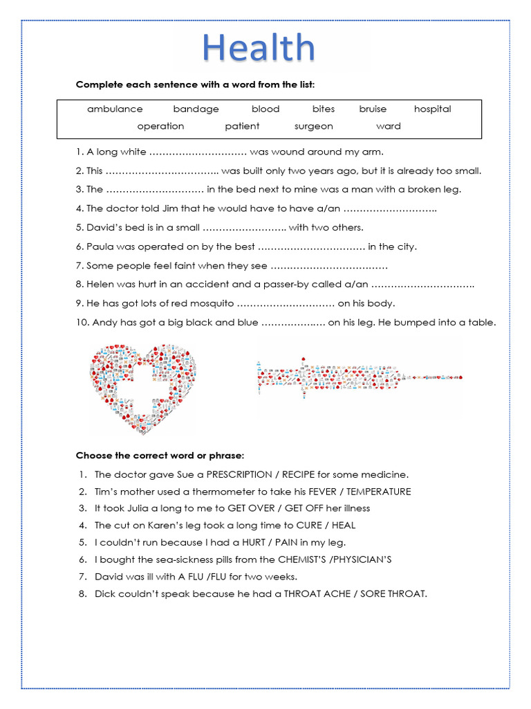 Talk Time 1 Health Problems 2 | PDF | Common Cold | Diseases And Disorders