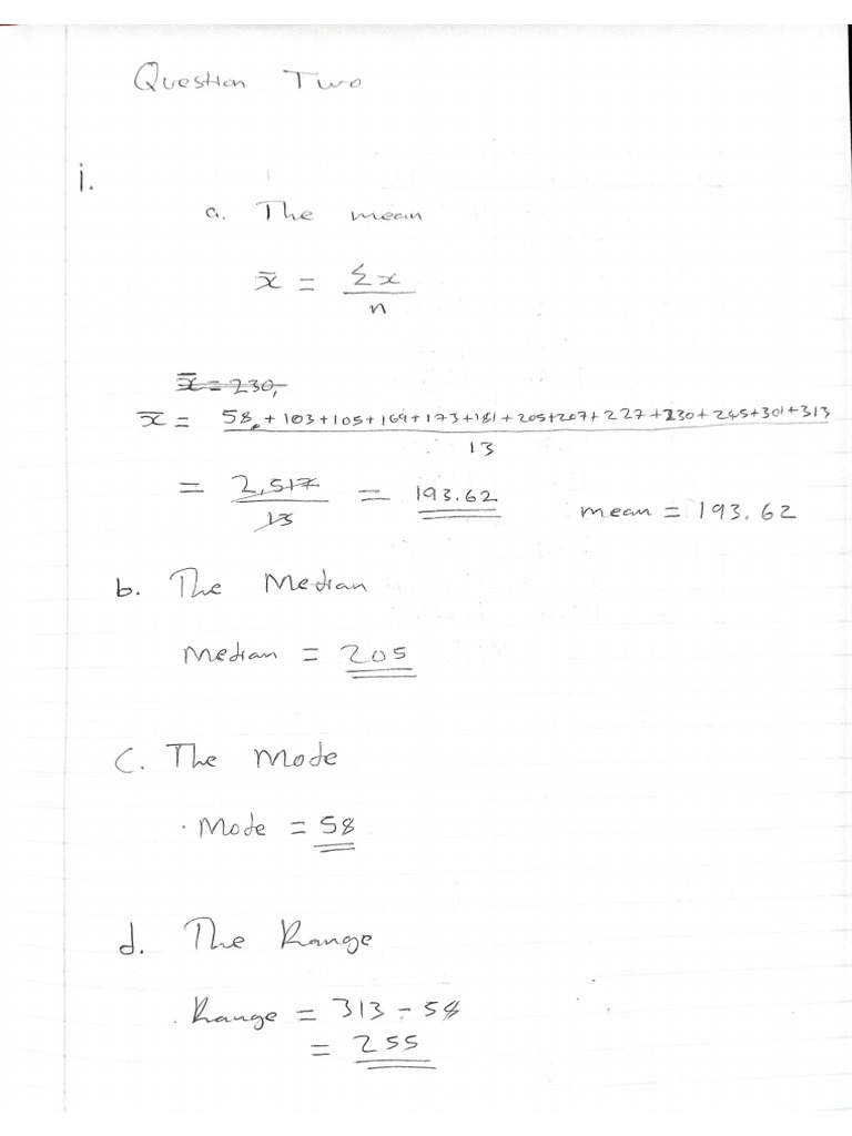 Biostatistics Question Solution | PDF
