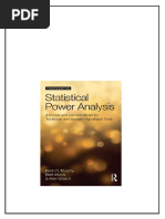 Statistical Power Analysis For The Behavioral Sciences 2nd Edition ...