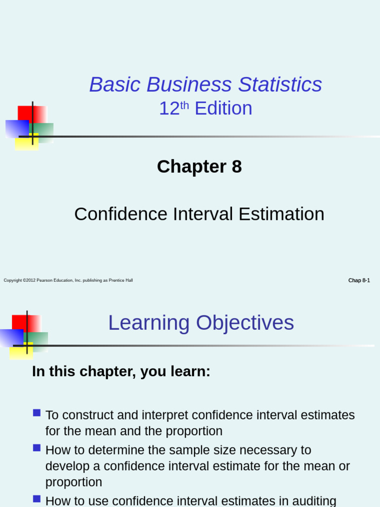 Chap 8 Confidence Interval Estimation | PDF | Sample Size Determination ...